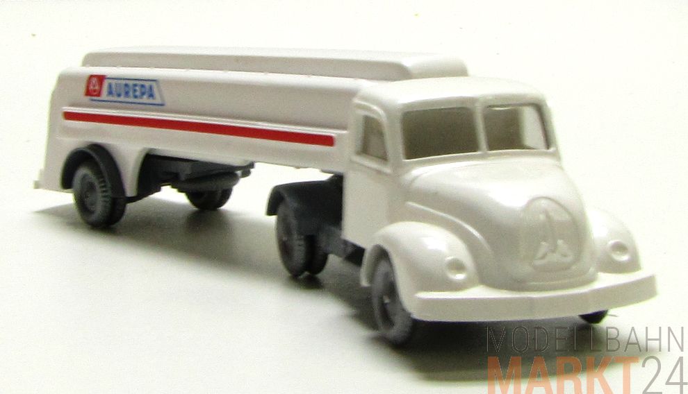 IMU Replika Magirus 3500 Lkw Tanklastzug mit Anhänger "AUREPA" weiß ...