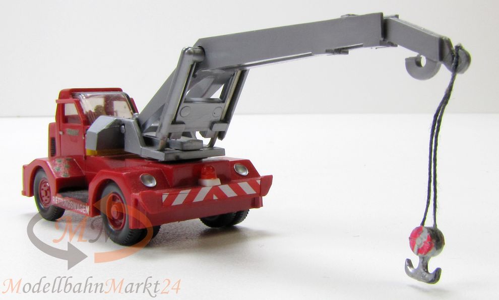 WIKING Demag Mobilkran rot gesupert "Rettungswagen" Scale 1:87 | SW ...