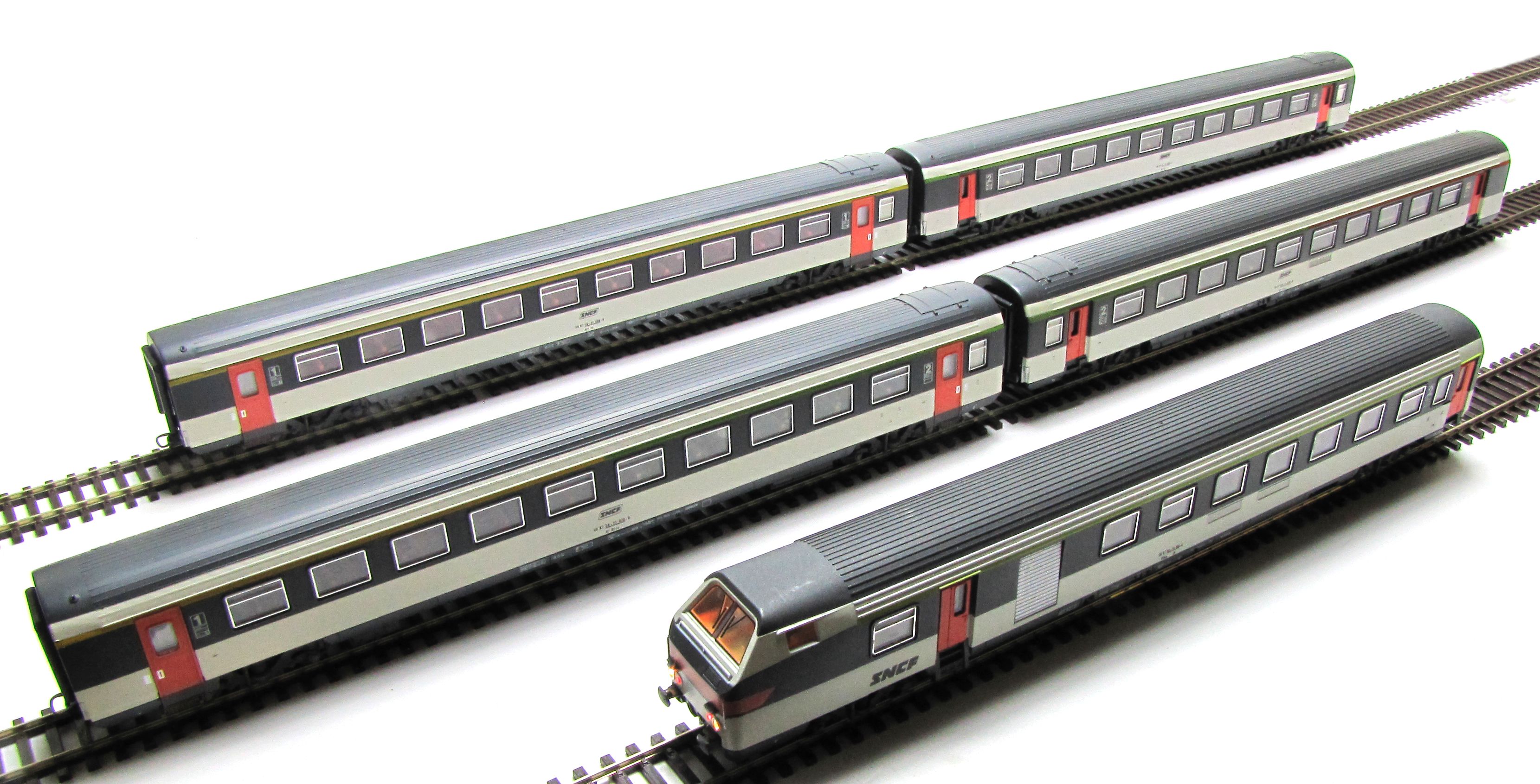 LIMA SNCF 5er-Set Corail-Wagen Schnellzugwagen Ep IV Spur H0 *BONUS ...