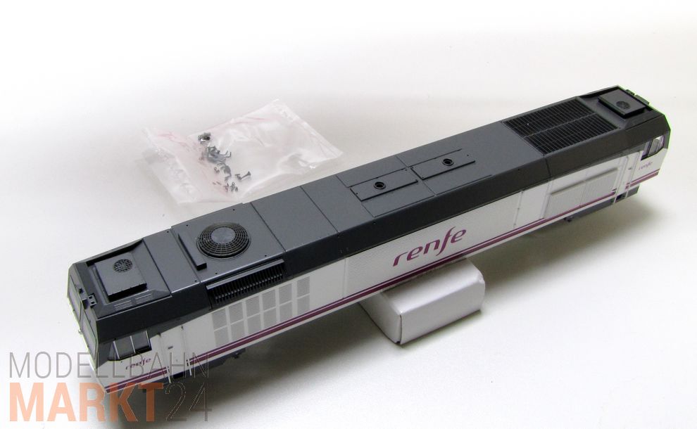 Ersatz-Gehäuse komplett z.B. für ROCO RENFE Diesellok 319.314.1 Spur H0 ...