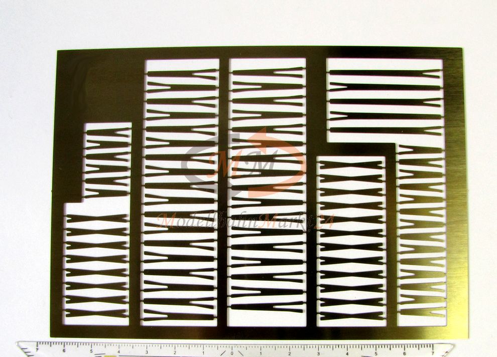 Ersatz-Ätzbogen RP25-Einsätze z.B. für ROCO Line Weichen 10° Spur H0 ...