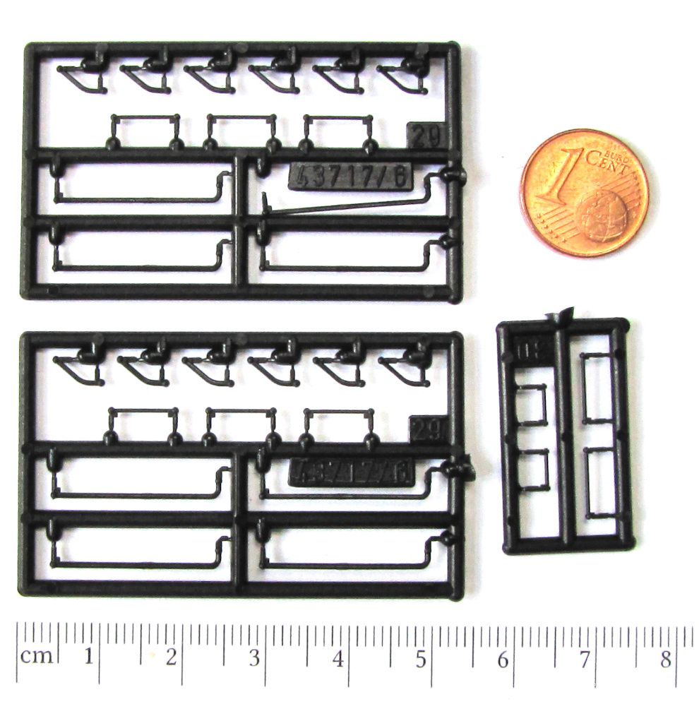 Ersatz-Griffstangensatz z.B. für ROCO DRG Elektrolok BR E17 Spur H0 ...