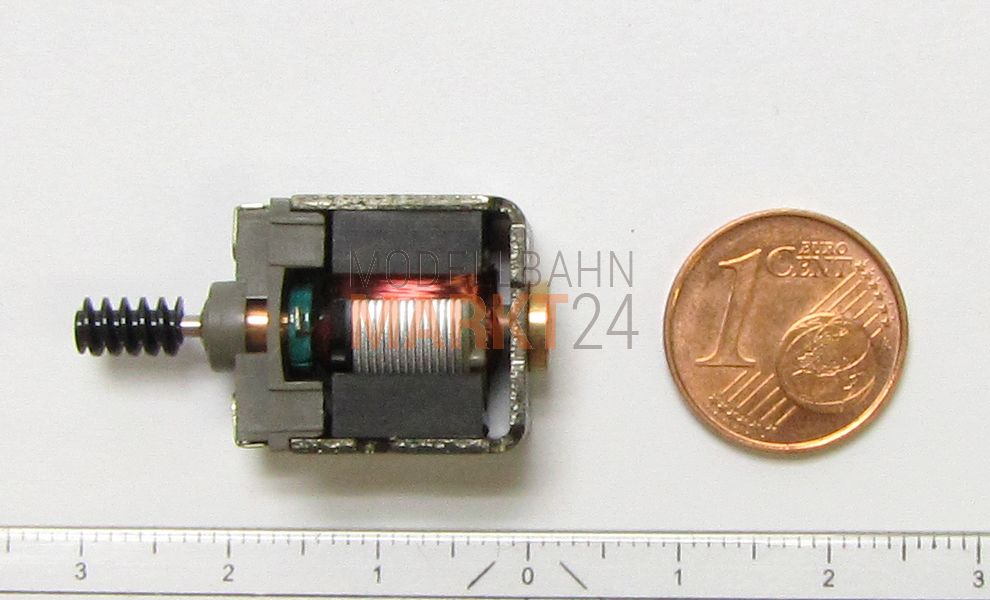 Ersatz-Motor mit Massekontakt z.B. für FLEISCHMANN Dampflok BR 065 Spur ...