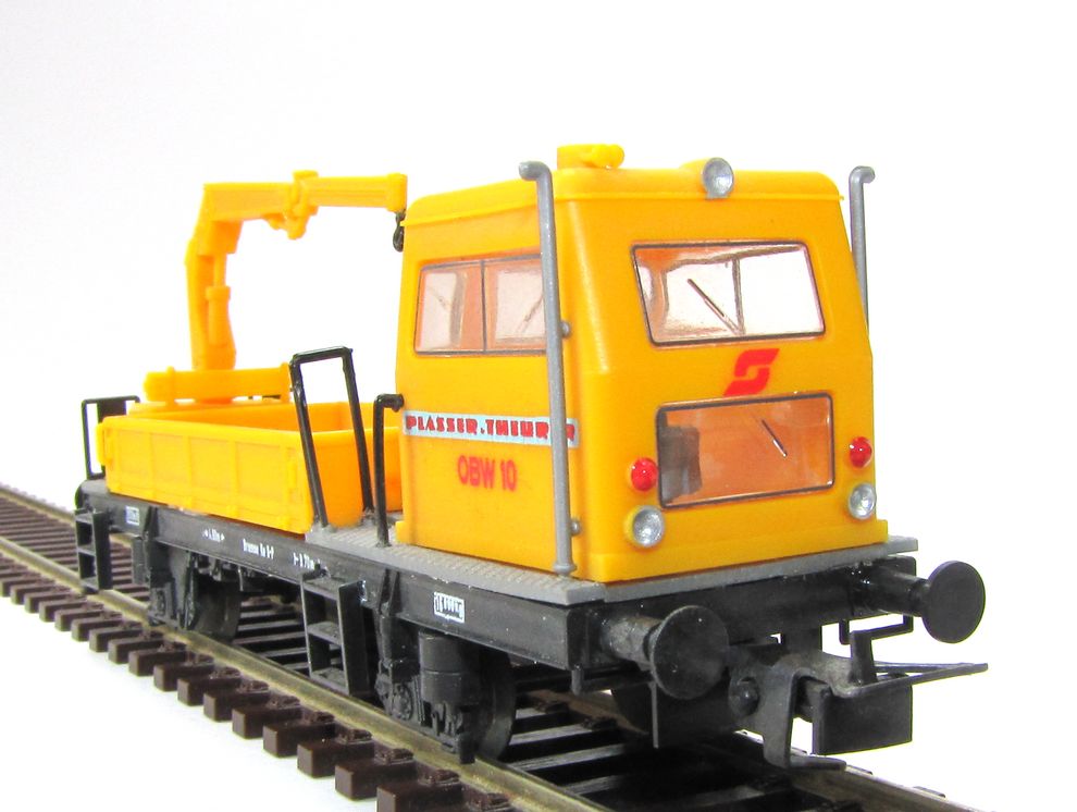 LILIPUT 382 10 ÖBB Oberbauwagen OBW 10 Plasser Theurer Kran Spur H0 OVP ...