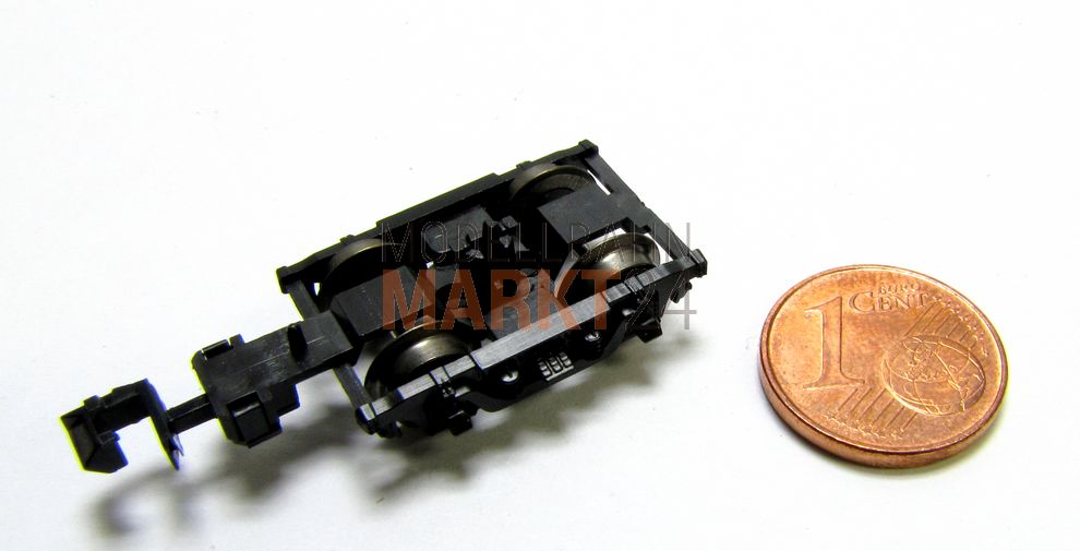 Ersatz-Drehgestell schwarz + Kupplung für ROCO Wagen in Spur N 1:160 ...