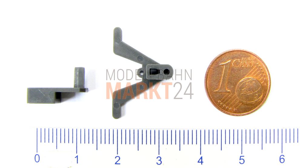 Ersatz-Kupplung grau z.B. für WLC ROCO Elektrolok Roland BR1216 Spur H0 ...