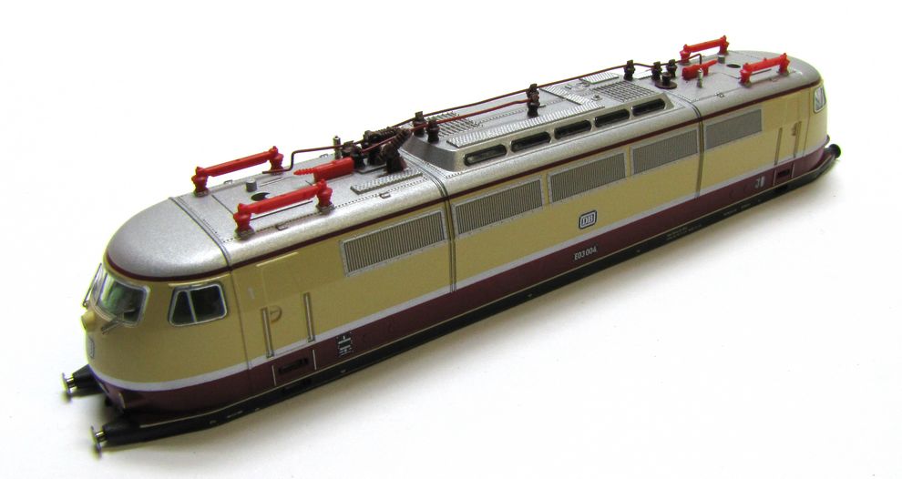 Ersatz-Gehäuse DB E03 004 rot/beige für FLEISCHMANN E-Lok BR E03 Ep III N - NEU | FLM 10737801 A2
